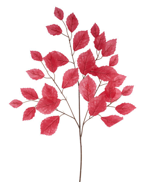 28in Aspen Rose Leaf Spray RED – Brian Lane Designs