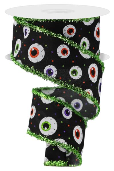 2.5inx10yd Halloween Eyeball Ribbon – Brian Lane Designs