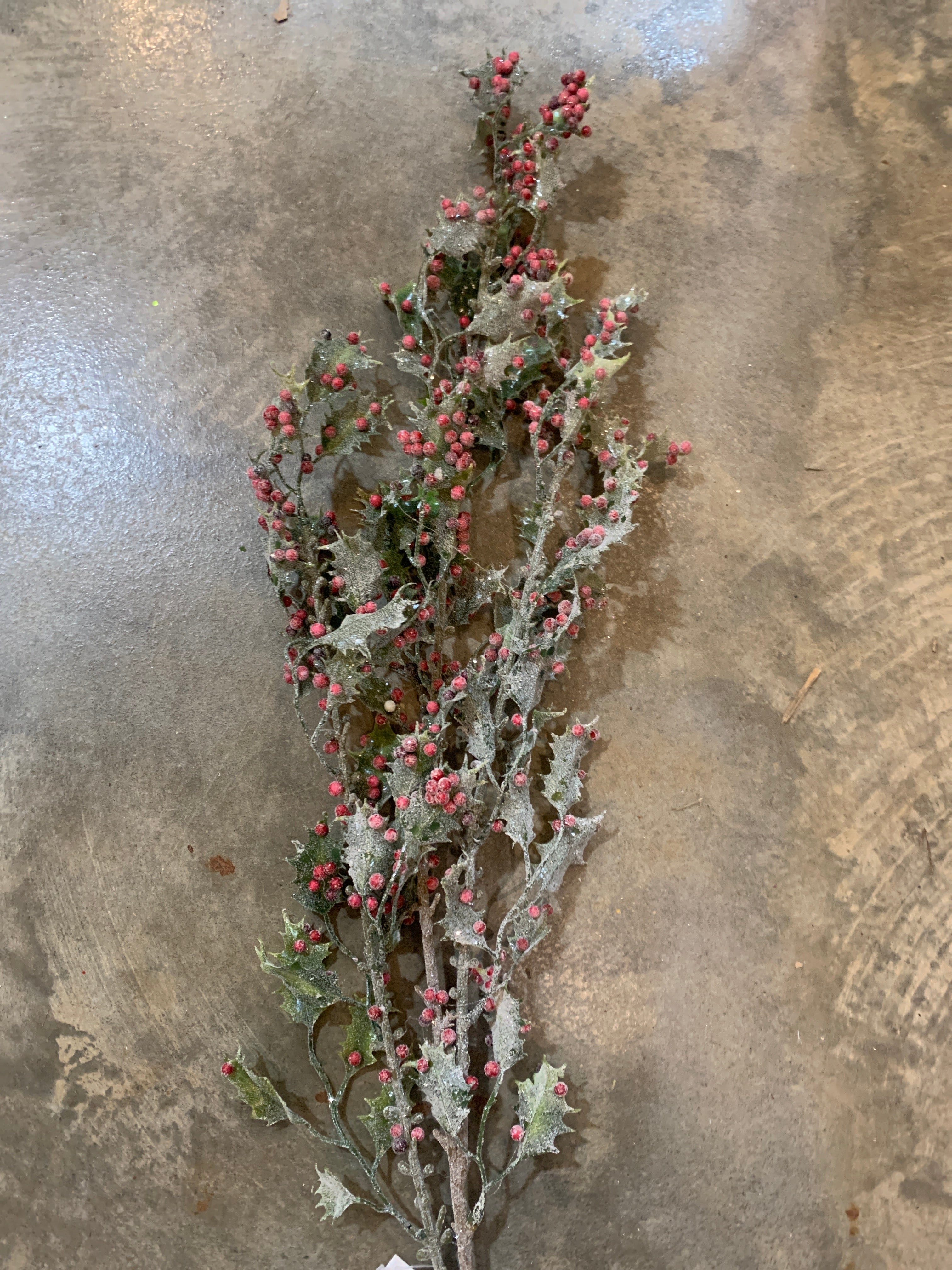 38in Glitter Holly w/Red Berries – Brian Lane Designs